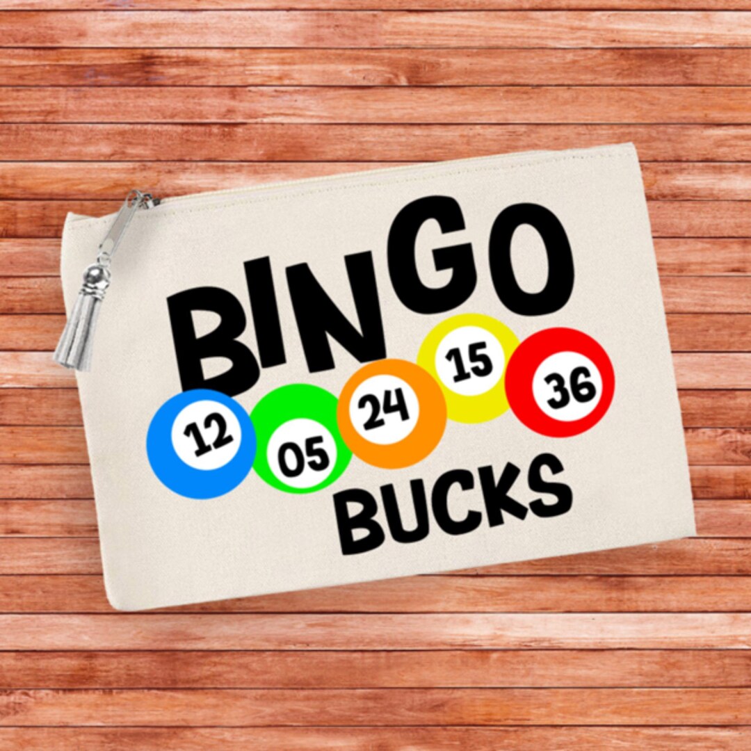 Bingo Bucks Money Bag - Personalized Bag for Bingo Player - Bingo Bag ...