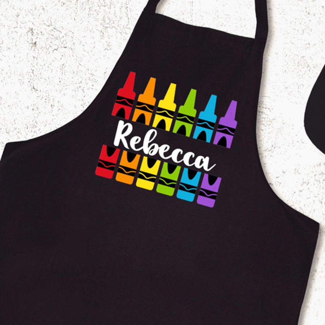 Personalized Apron for Teacher Art Teacher Apron Teacher Appreciation ...