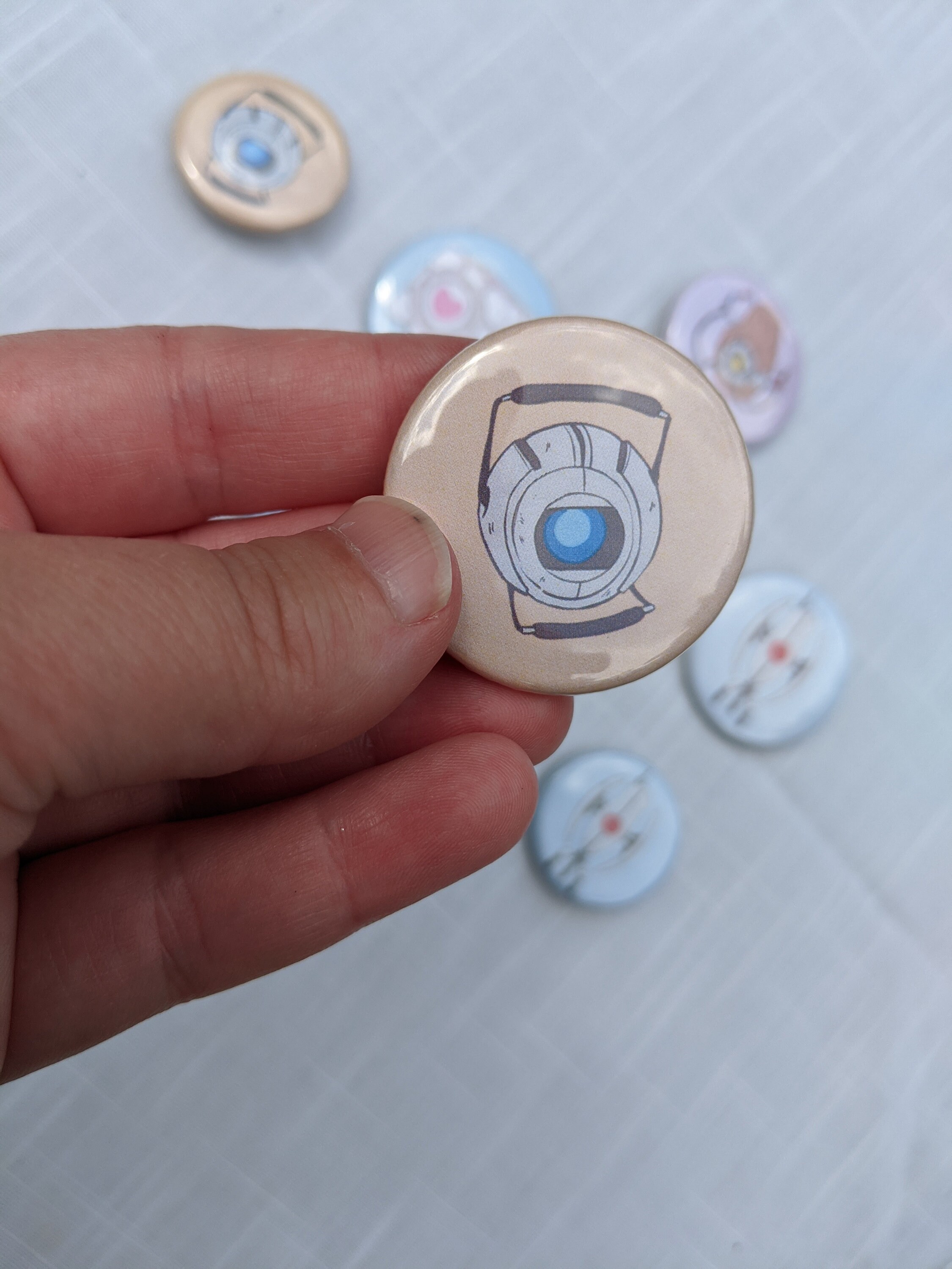 Aperture Science Companion Buttons | Etsy