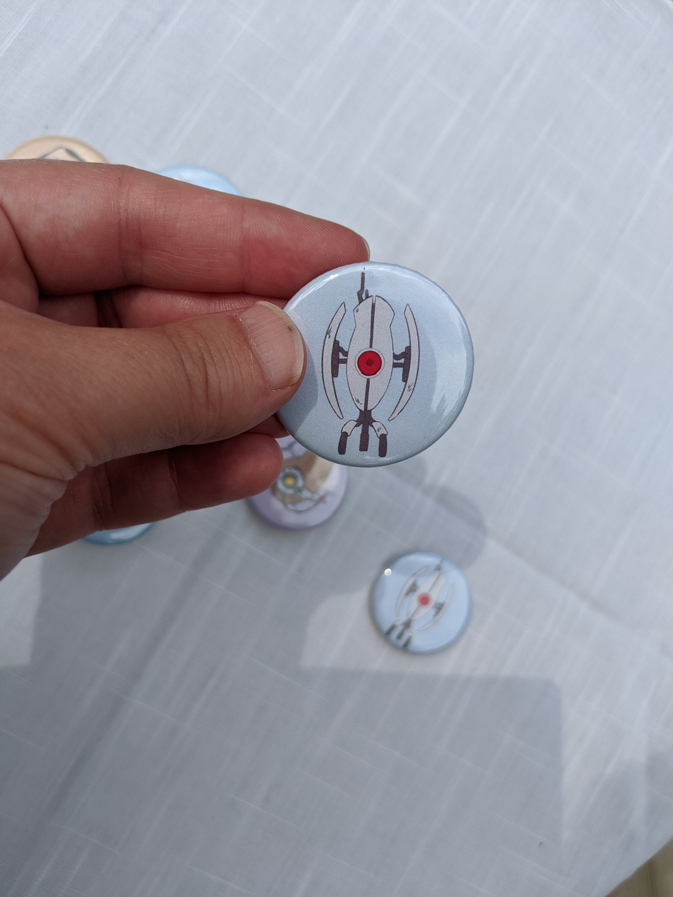 Aperture Science Companion Buttons | Etsy