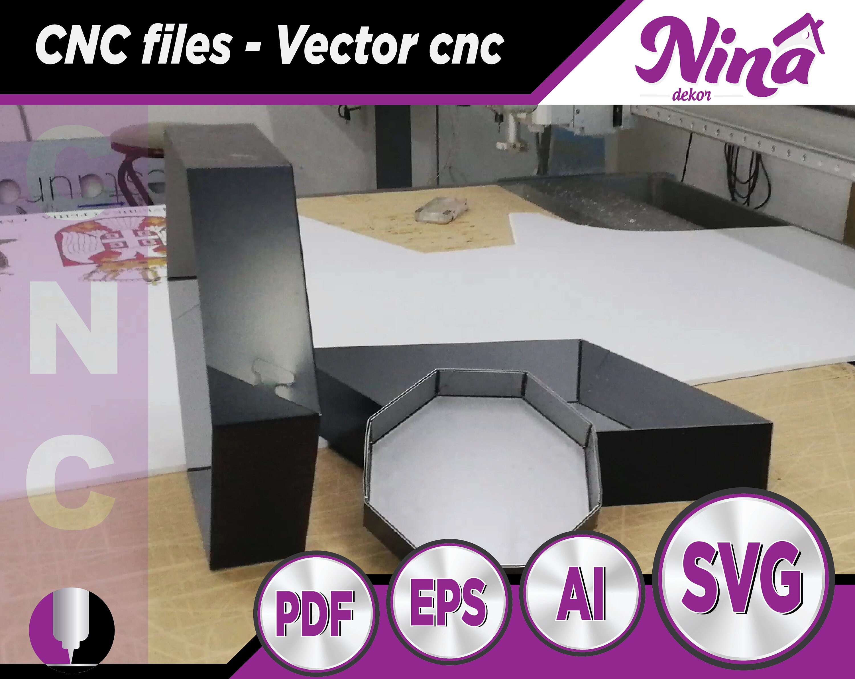 CNC Files Gering Profile Alucobond CNC Router Svg Eps Pdf Ai Digital ...