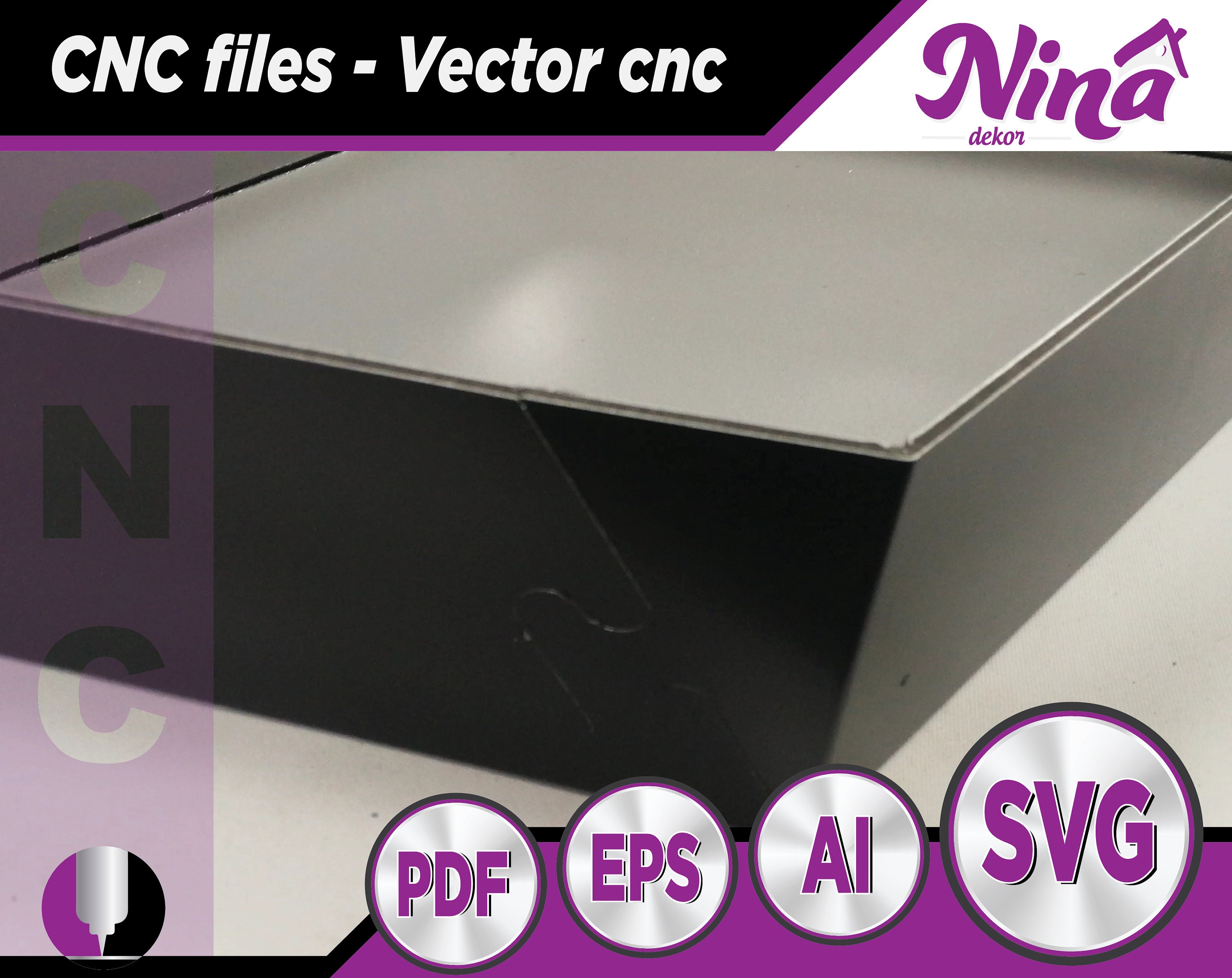 CNC Files Gering Profile Alucobond CNC Router Svg Eps Pdf Ai Digital ...