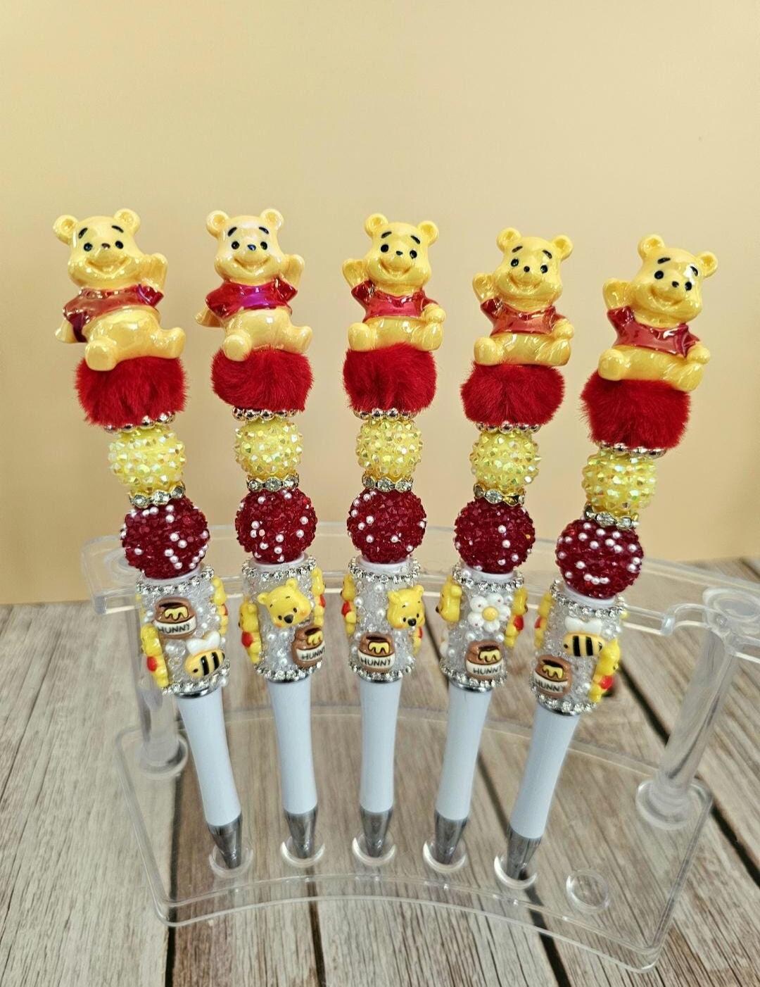 Pooh Bear/beaded Pens - Etsy
