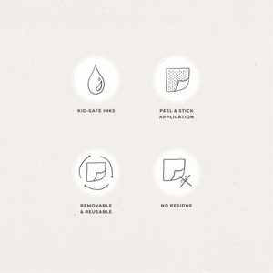 Emma Flowers Fabric Wall Stickers Removable & Reusable - Etsy