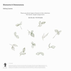 Falling Leaves Fabric Wall Stickers Removable & Reusable - Etsy