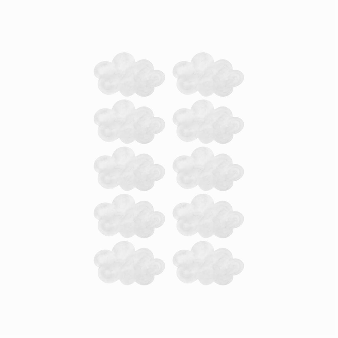 Grey Watercolour Clouds Fabric Wall Stickers. Removable & Reusable. - Etsy