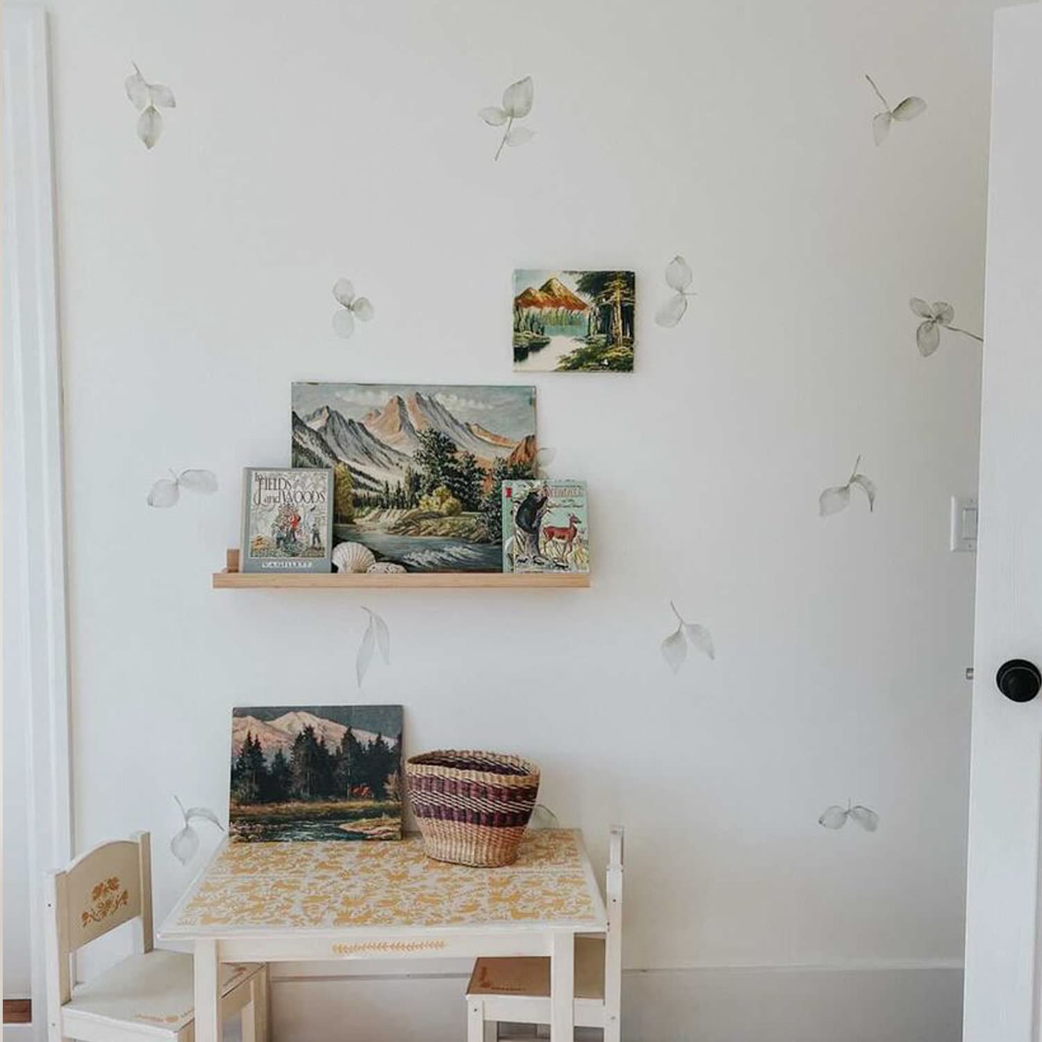 Falling Leaves Fabric Wall Stickers Removable & Reusable - Etsy