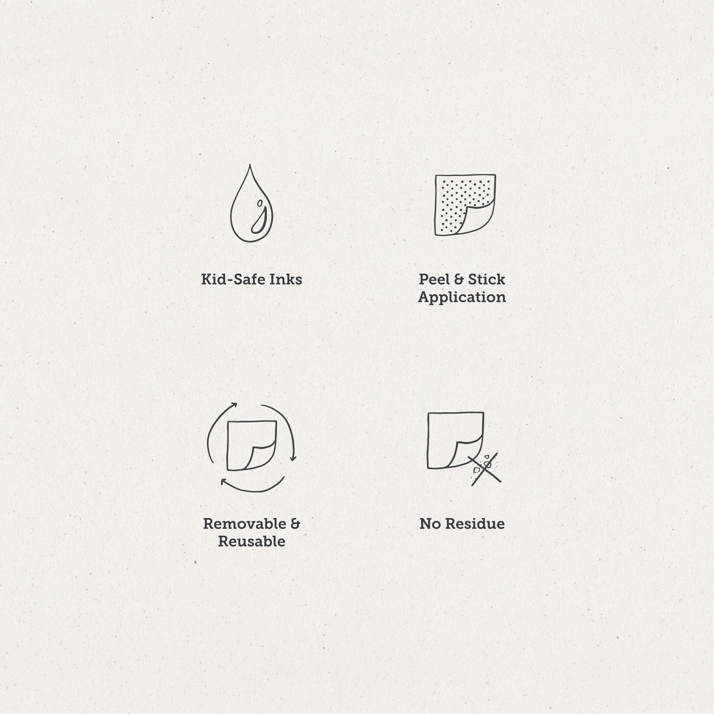 Marron Flowers Fabric Wall Stickers Removable & Reusable - Etsy