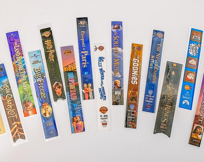 VHS Bookmarks Classic Movies Originals - Etsy