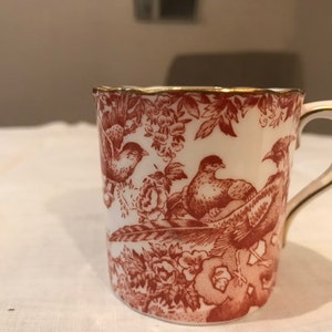 Royal Crown Derby Red Aves Tea Set - Etsy