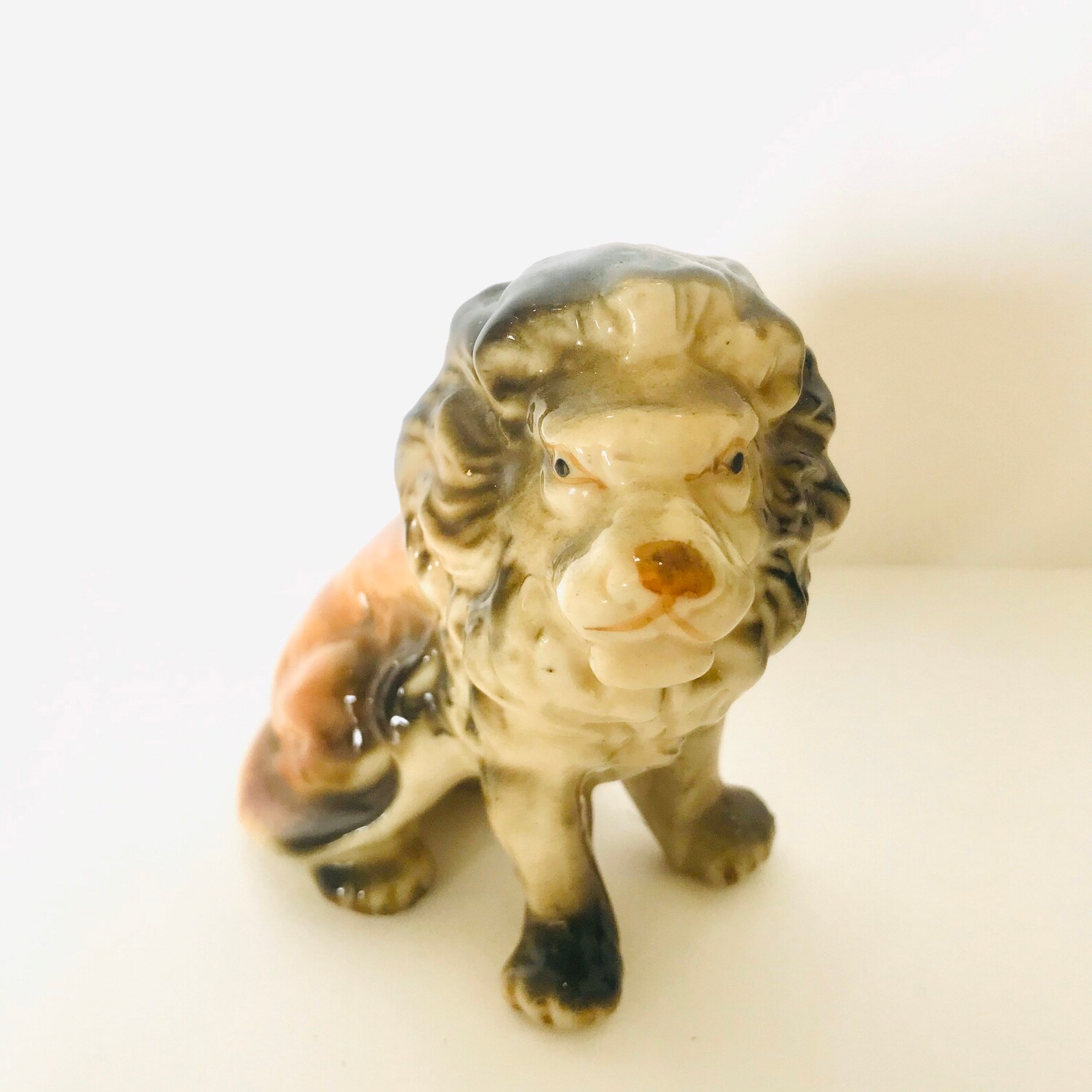 Small Vintage Oriental Ceramic Lion Figurine Poss. Chinese or - Etsy