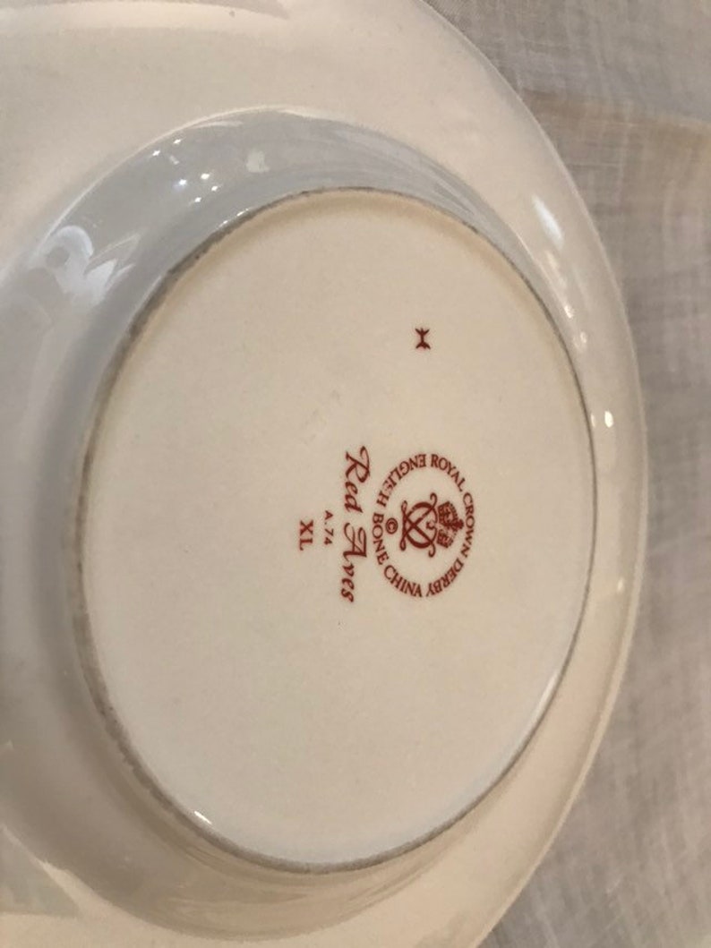Royal Crown Derby Red Aves Tea Set - Etsy