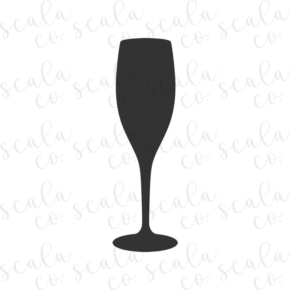 Champagne Glass Silhouette