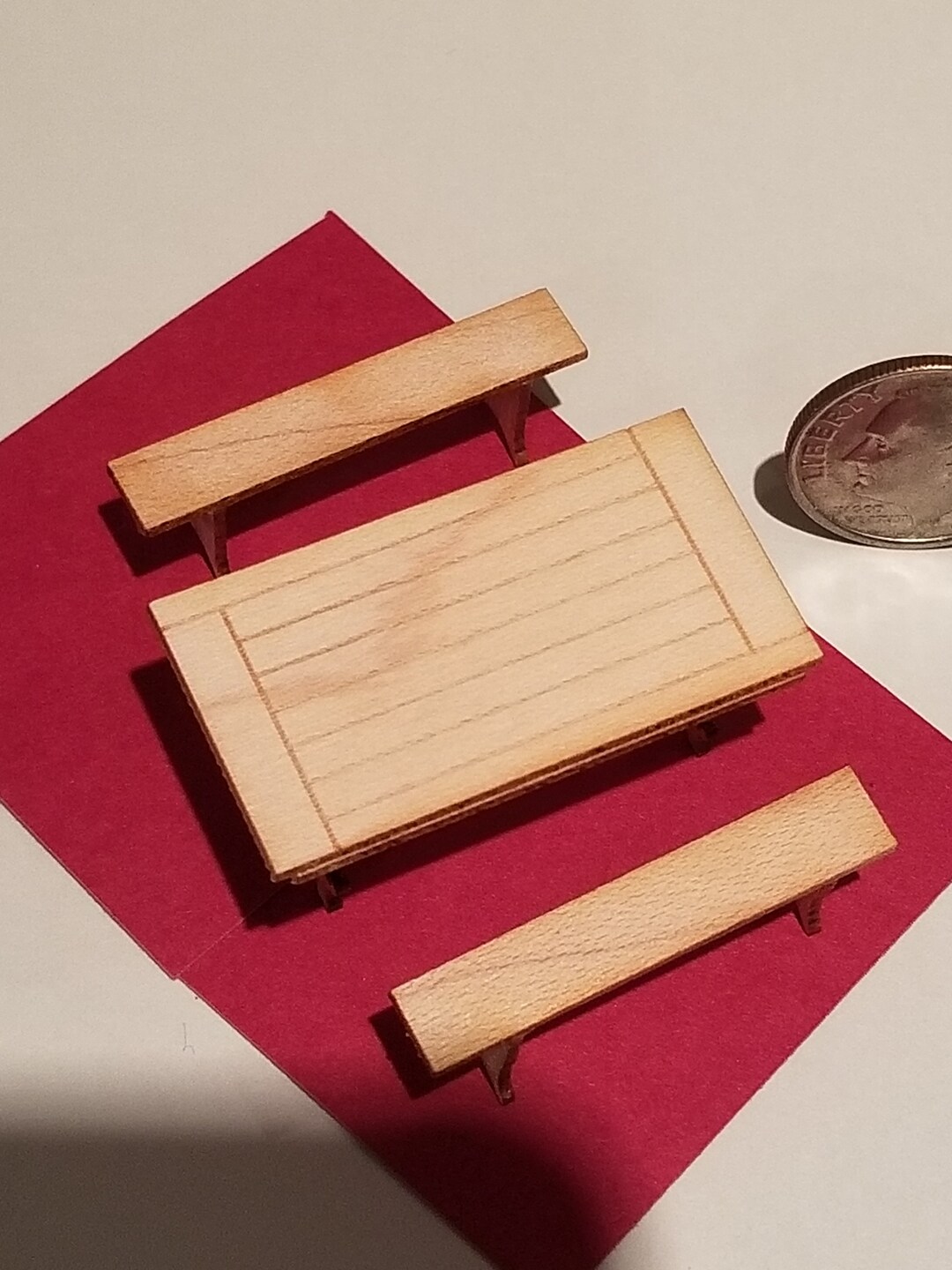 1/4 Inch Scale Miniature PICNIC TABLE - Etsy