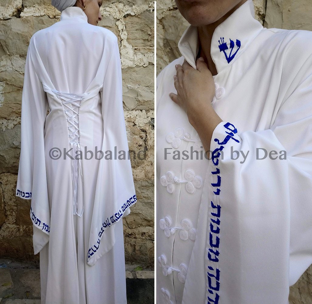 MEDIEVAL TUNIC With Embroidered Hebrew Letters, Medieval Dress, Gothic ...