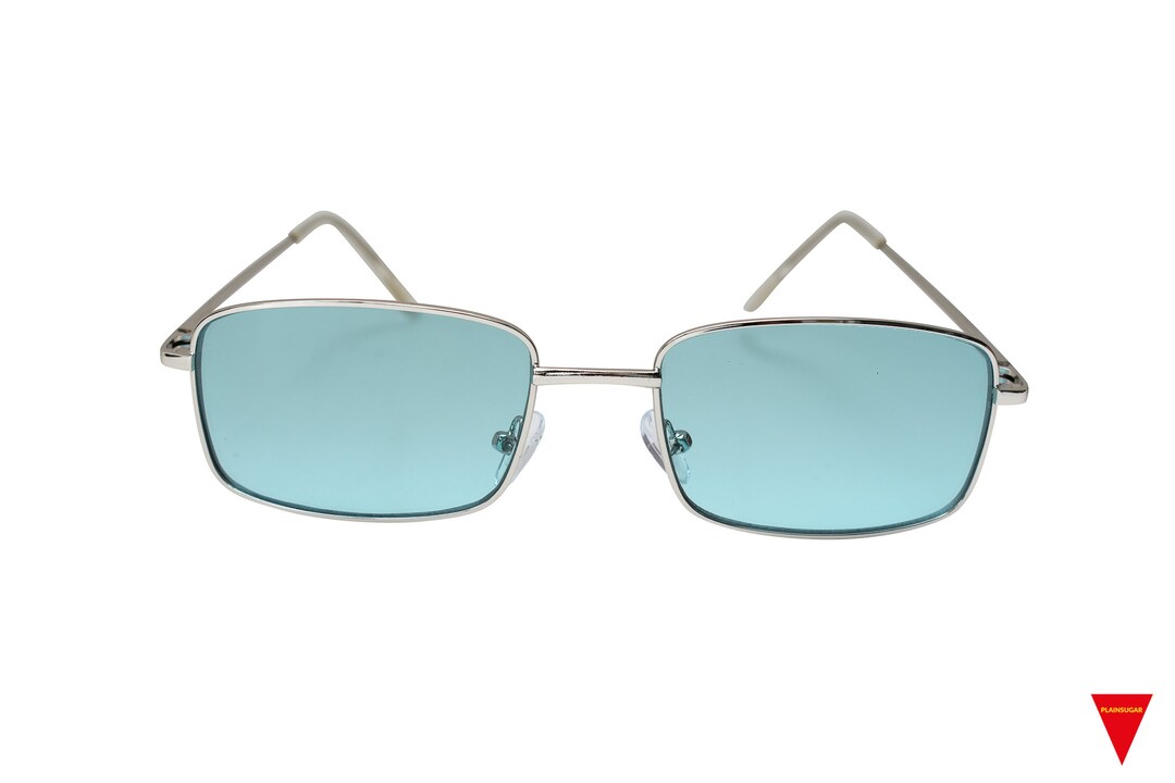 90s Vintage Square Sunglasses: Metal Frame, Multi-color Lenses - Etsy