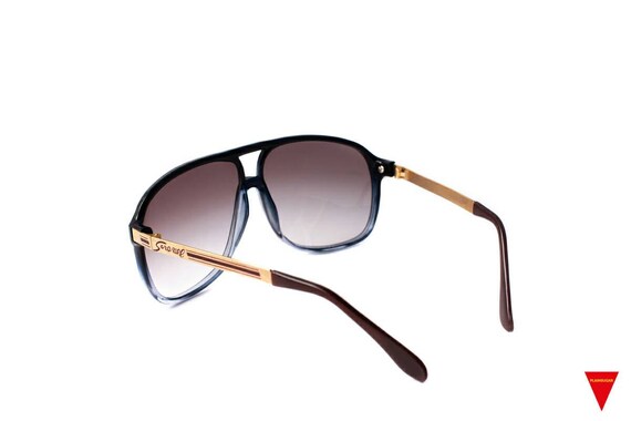 1970’s Vintage Large Plastic Square Aviators by Sarav… - Gem