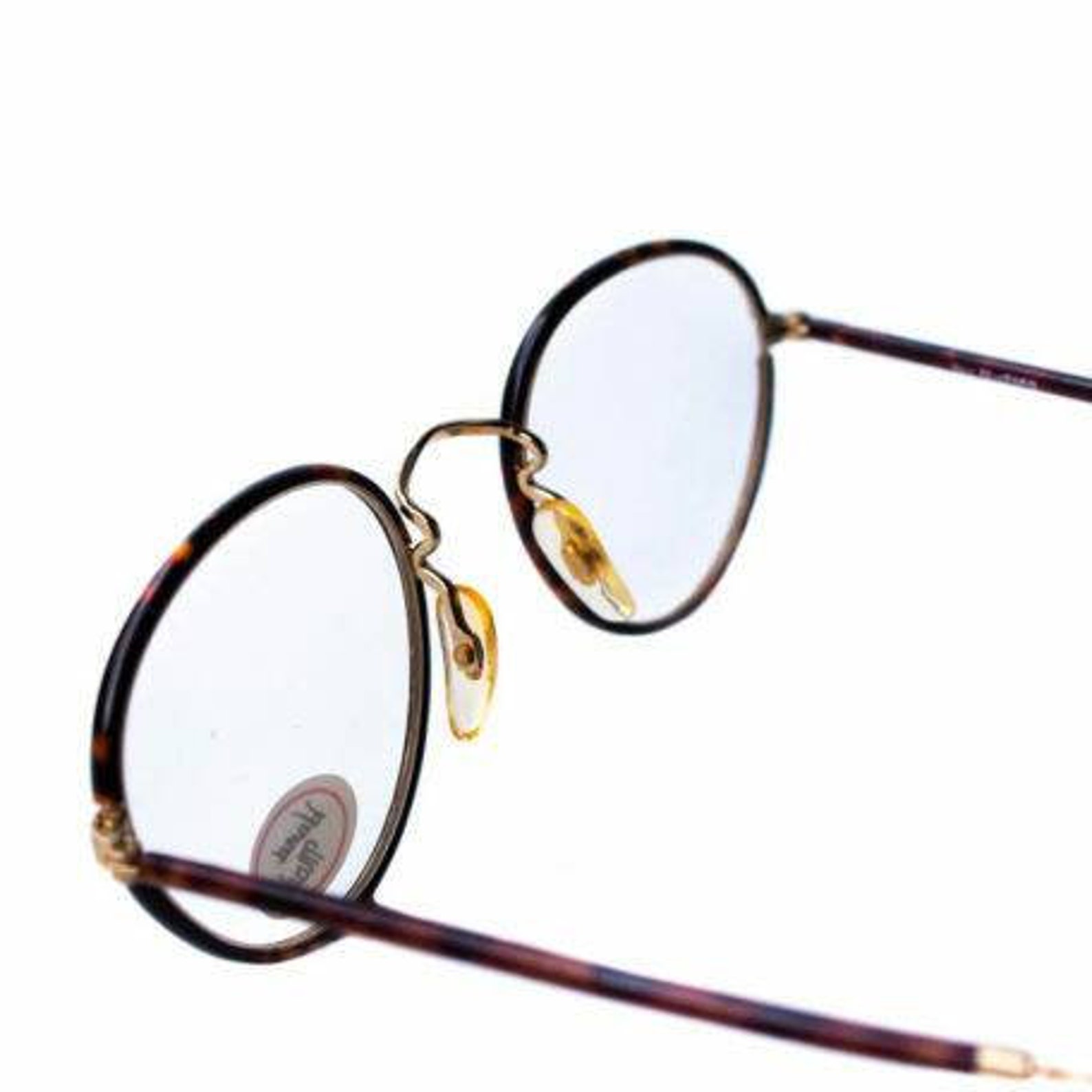 Original 1970's Vintage Brown Tortoise Round Glasses John | Etsy