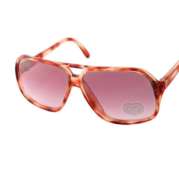 70's Square Tortoise Sunglasses Vintage Brown Origina… - Gem