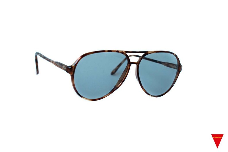 1970's Original Vintage Aviator Sunglasses Tortoise Extra Thin Frame ...