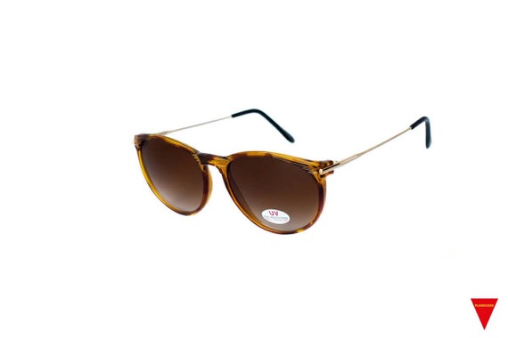 Original Vintage Classic Brown Sunglasses with Brown … - Gem