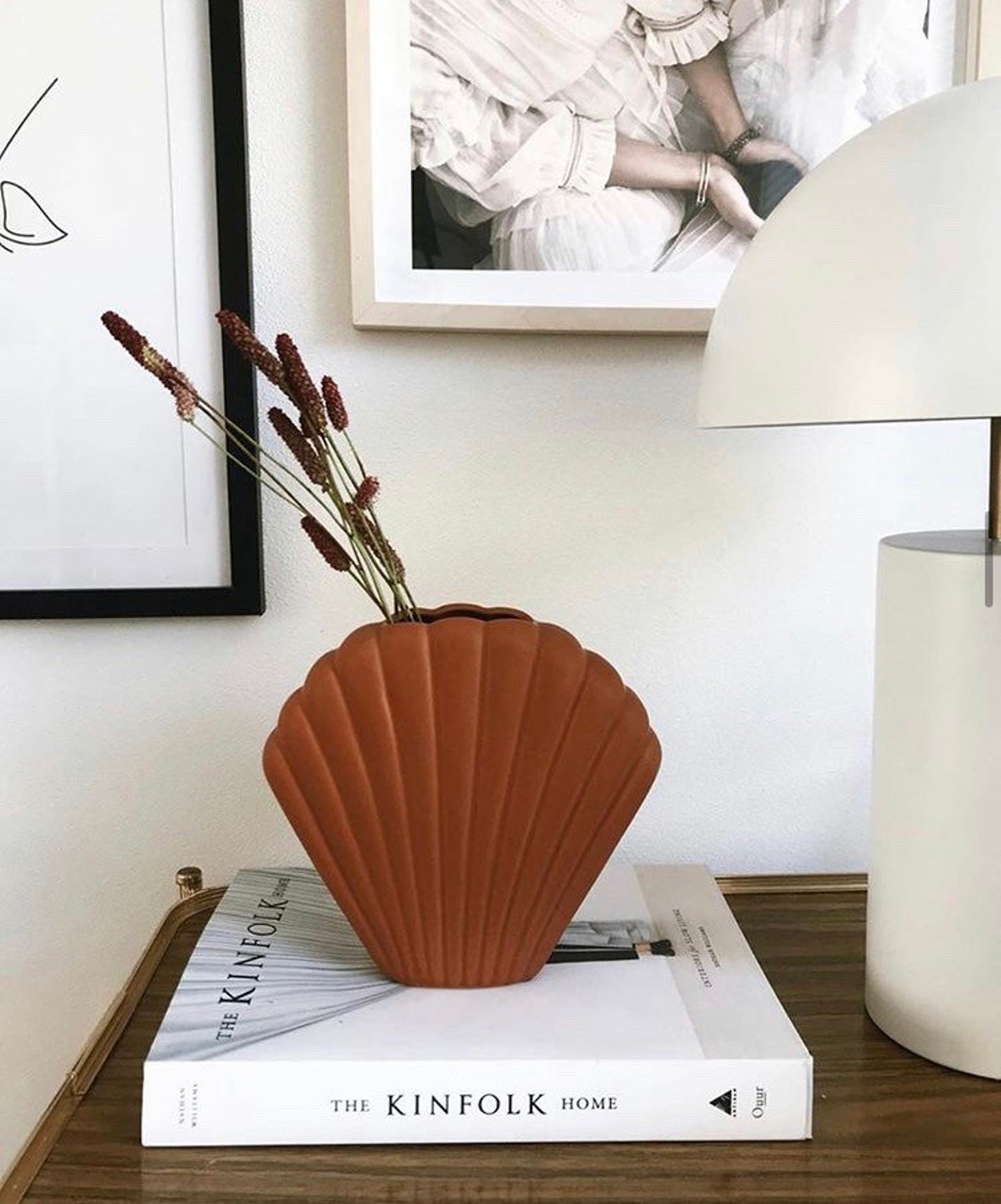 Ceramic Shell Vase Different Colours Available - Etsy