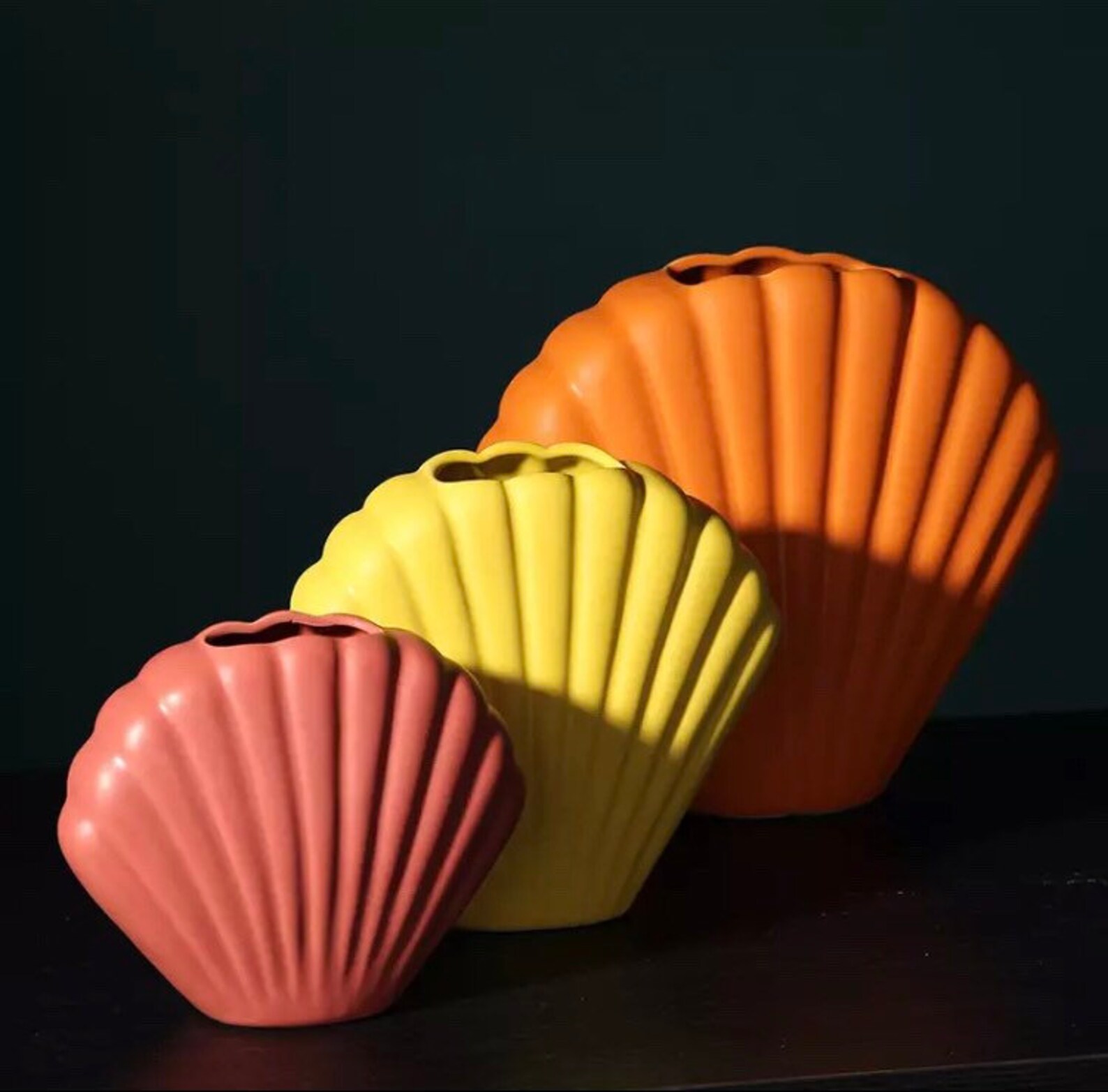 Ceramic Shell Vase Different Colours Available - Etsy