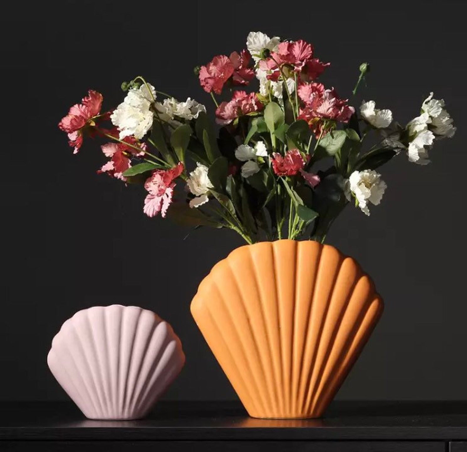 Ceramic Shell Vase Different Colours Available - Etsy