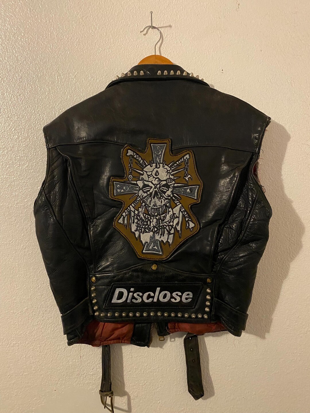 1950s Windward Leather Vest Hand Altered Punk - Etsy