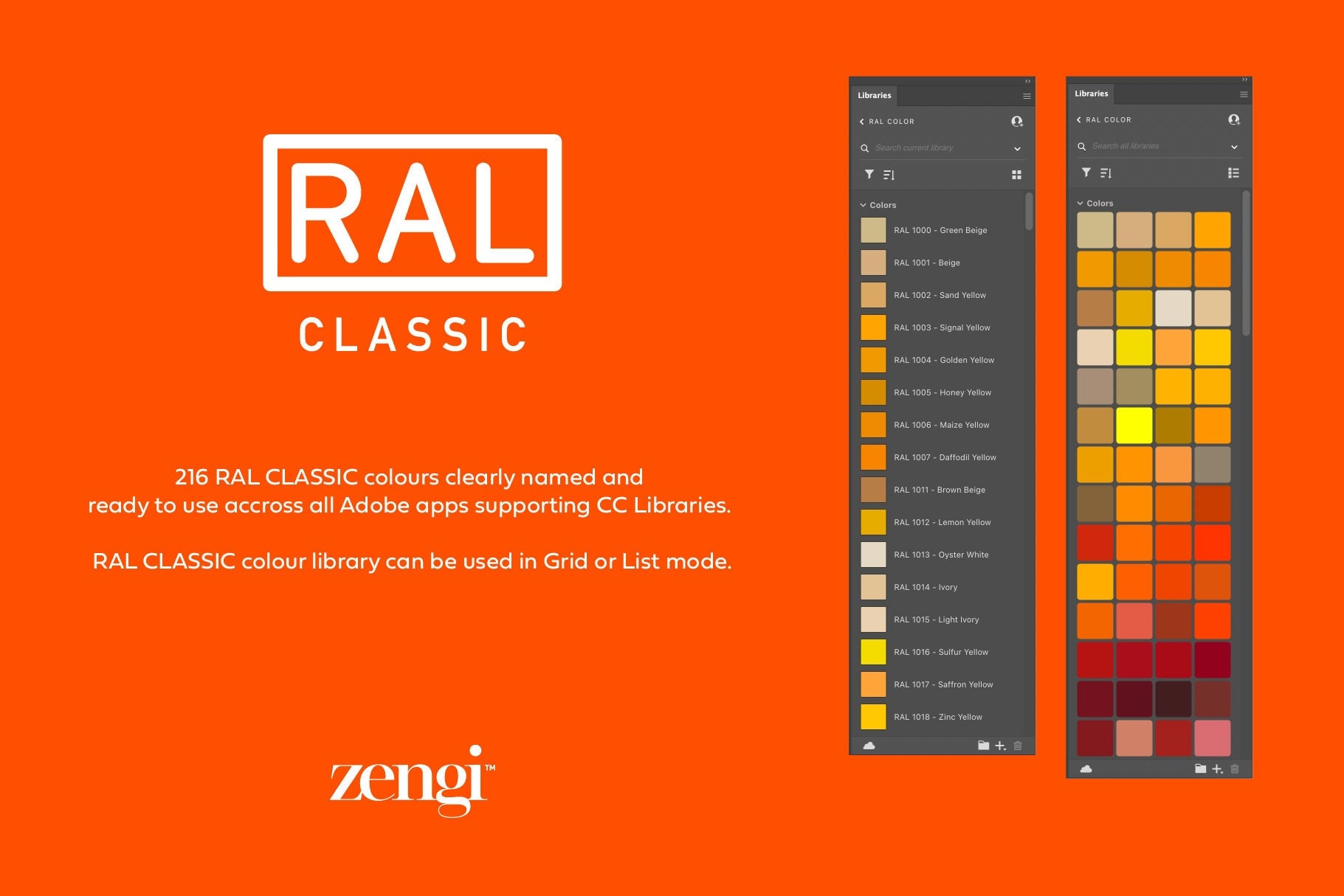 RAL CLASSIC Color Library - Etsy