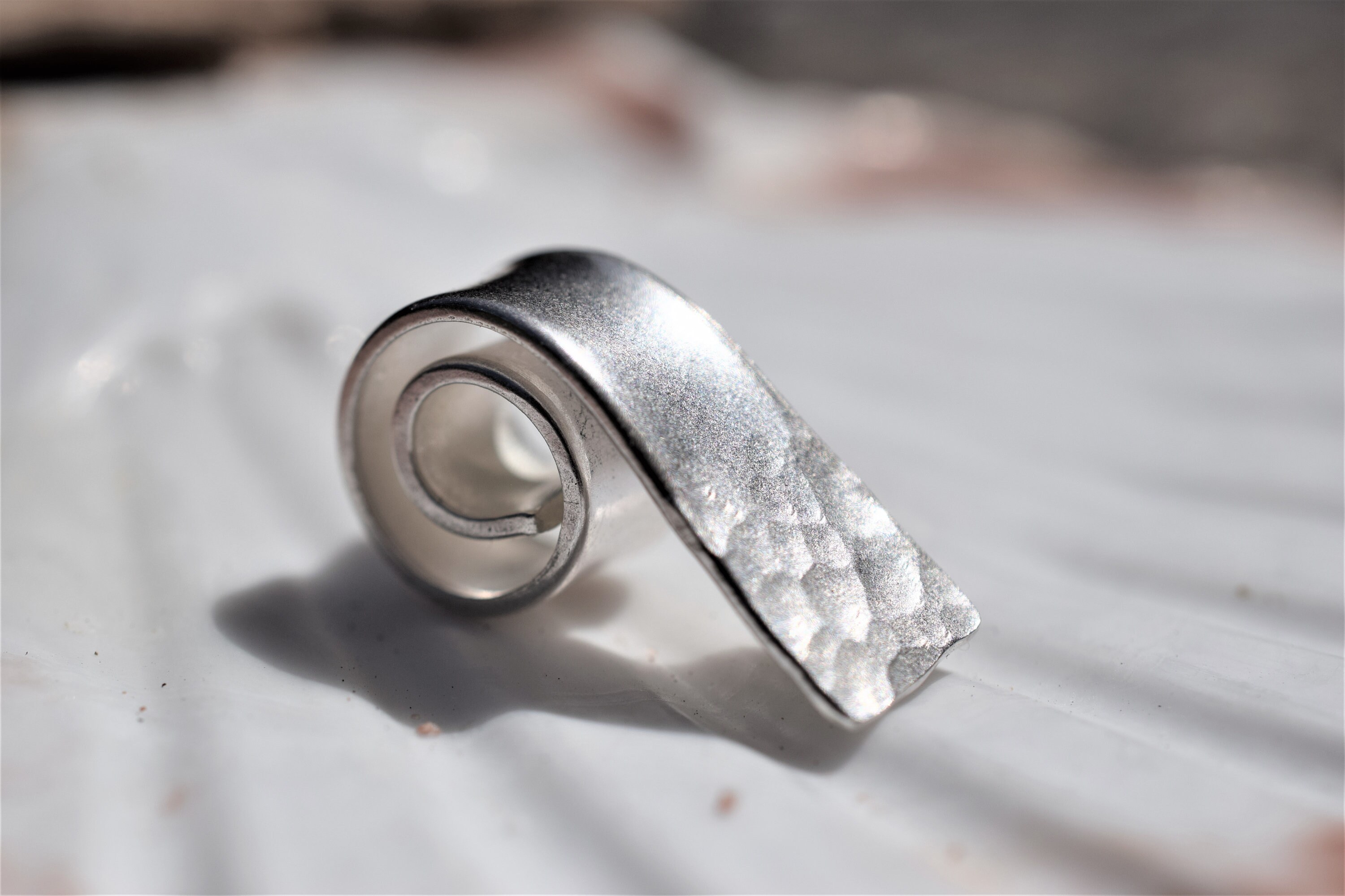 Sterling Silver Scroll Pendant With an Unusual and Organic - Etsy UK