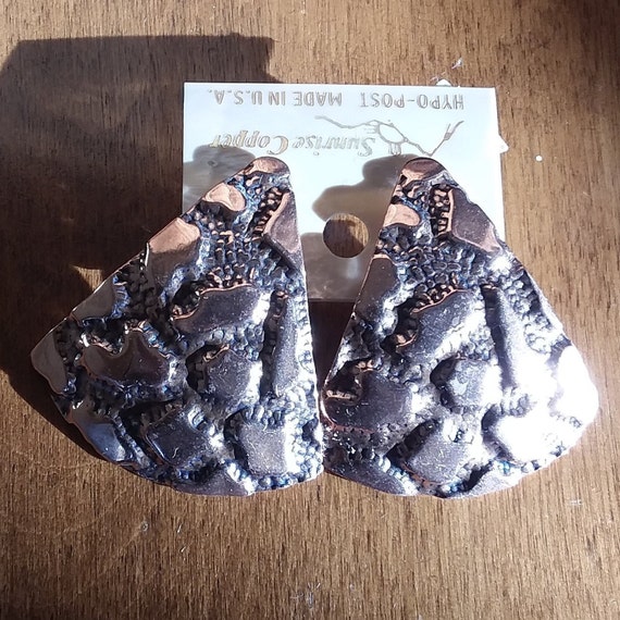 Sunrise Copper Wheeler Earrings - Etsy