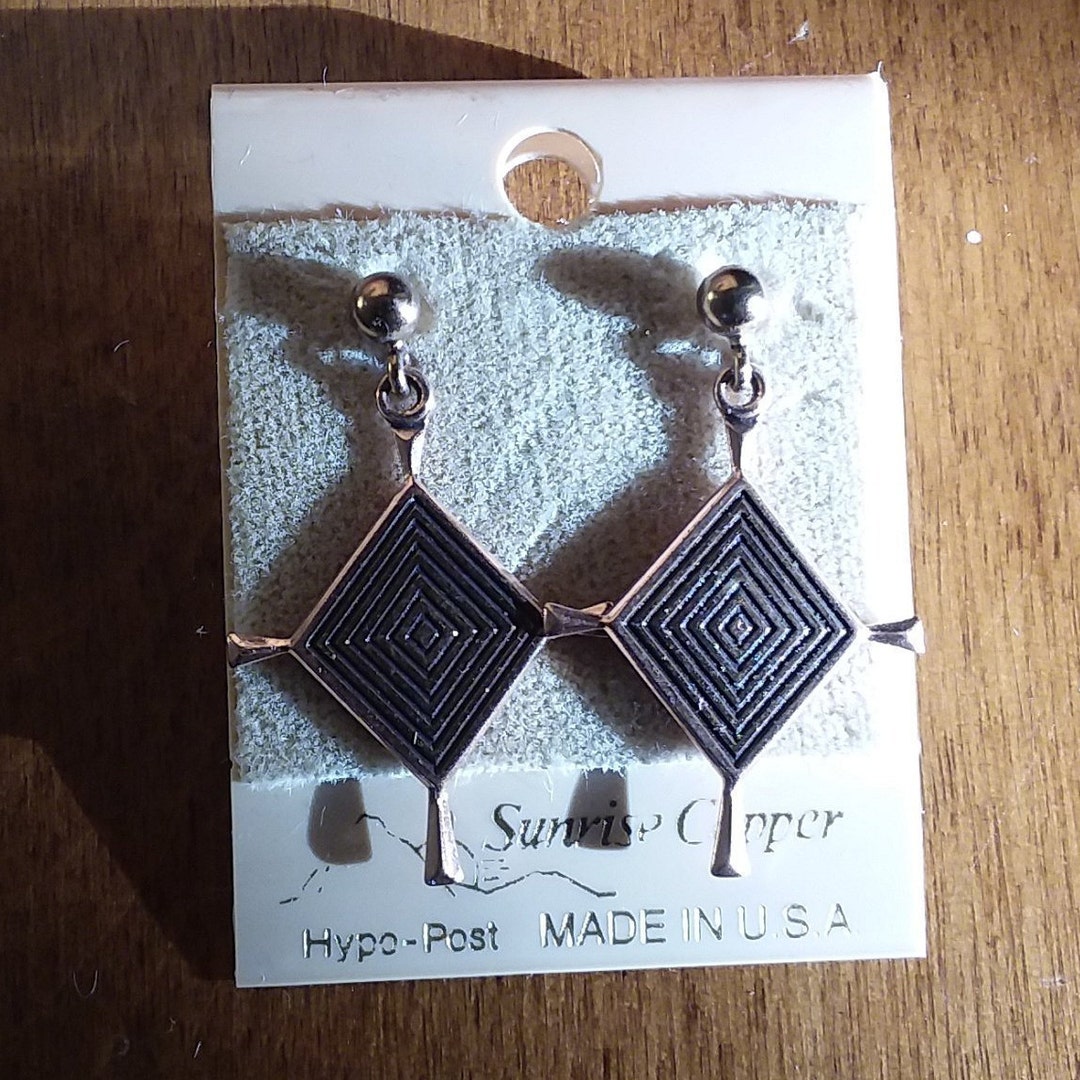 Sunrise Copper Wheeler Earrings - Etsy