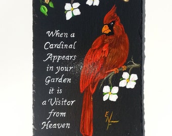Cardinal Memorial Stone - Etsy