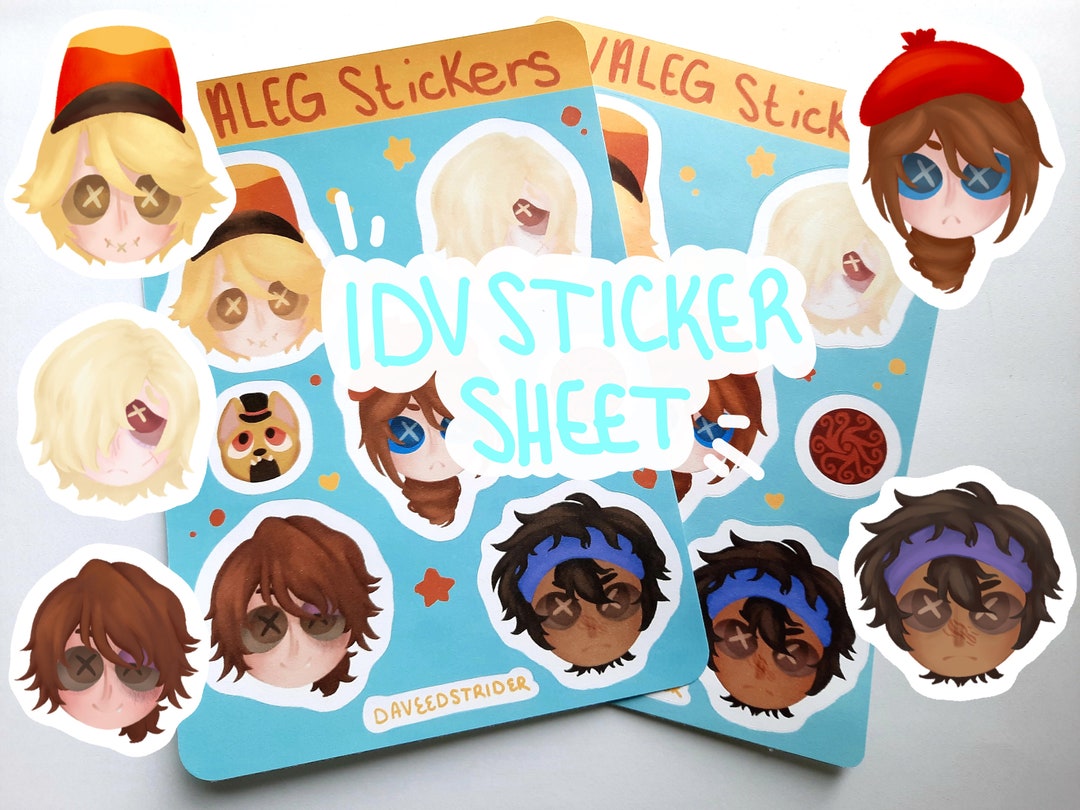 Identity V IDV Sticker Sheet, VALEG, Postman, Gravekeeper, Prisoner ...