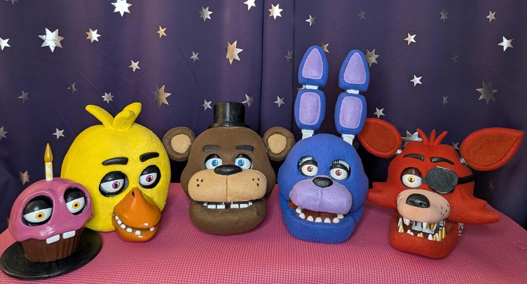 Set of 5: Five Nights at Freddy's Collection FNAF 1 Movie Freddy ...