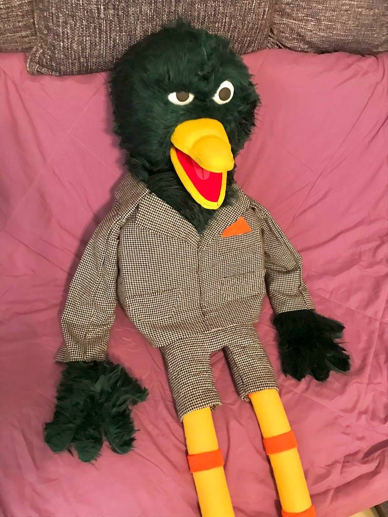 Life-size Duck Guy Hand Puppet: Don't Hug Me I'm Scared, Posable Prop ...