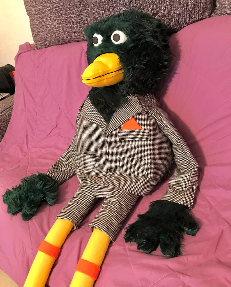 Life-size Duck Guy Hand Puppet: Don't Hug Me I'm Scared, Posable Prop ...