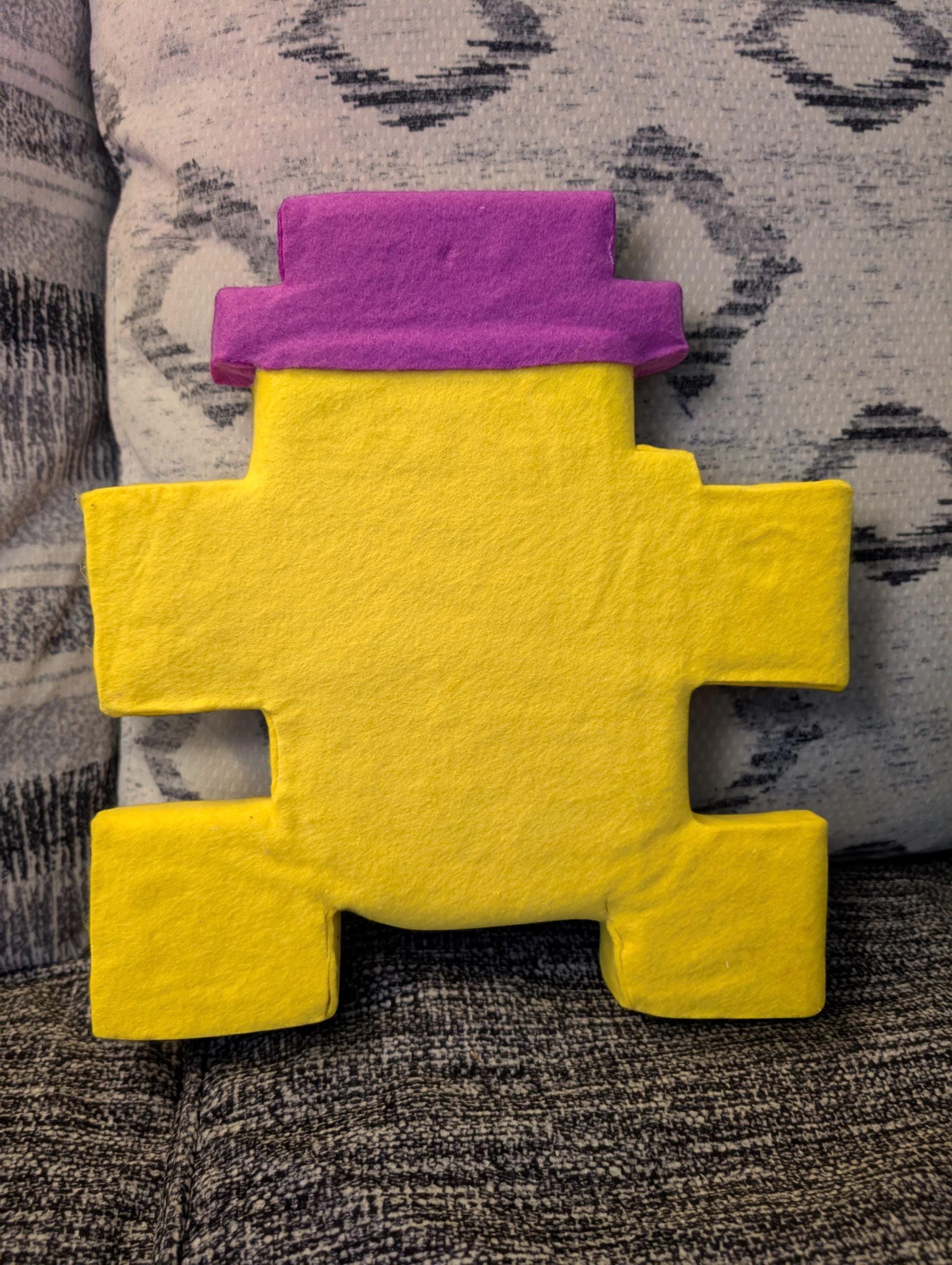 FNAF Golden Freddy Plush, 8-bit Style, Handmade to Order - Etsy