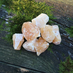 Orange Calcite Rough Cut Crystal - Etsy