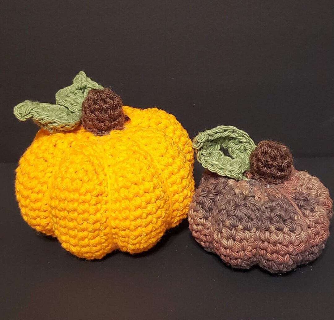 Crochet Pumpkin small or Large - Etsy