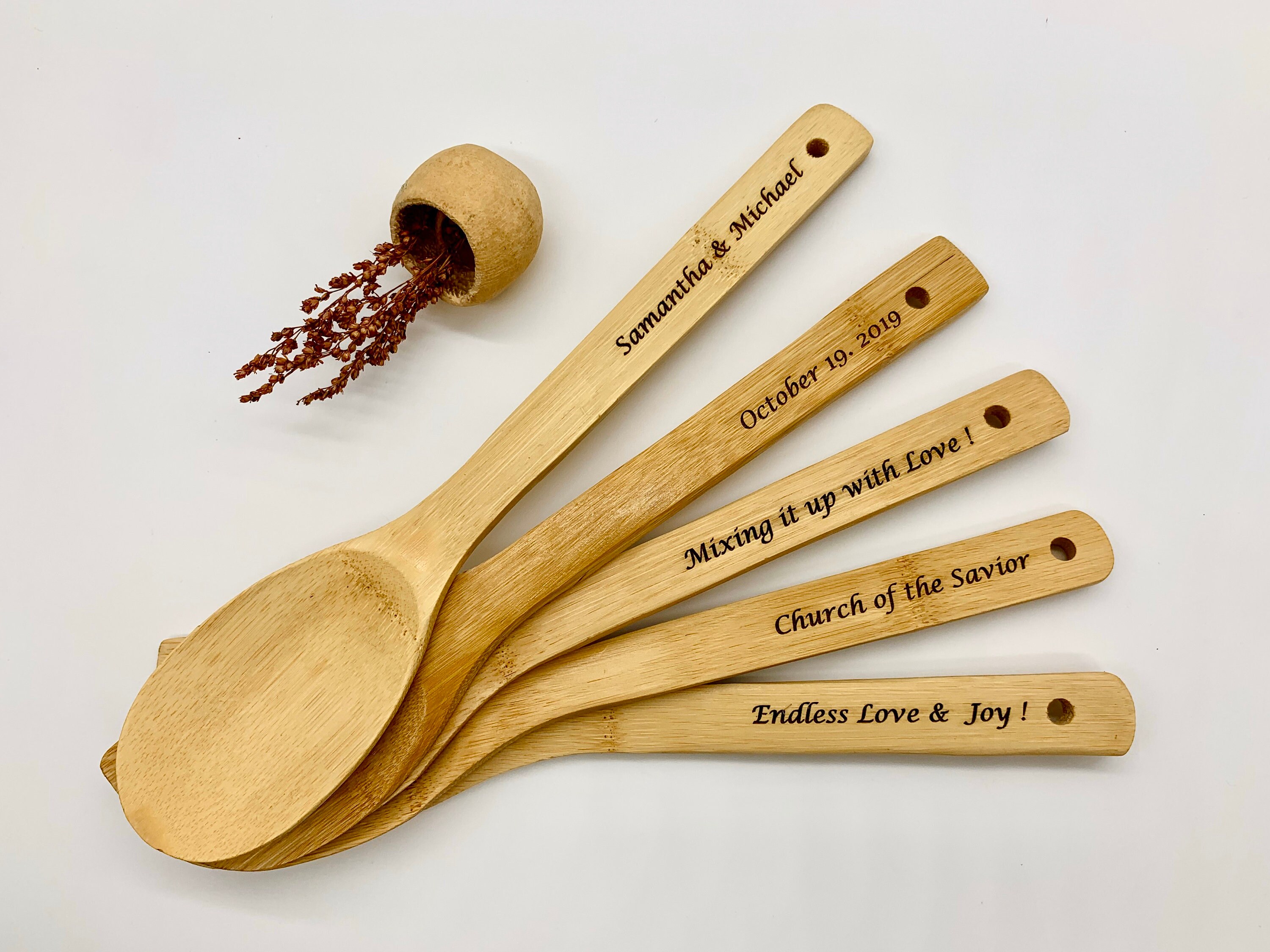 Personalized Wooden Spoon Set Wedding ProposalGift Wood - Etsy Nederland