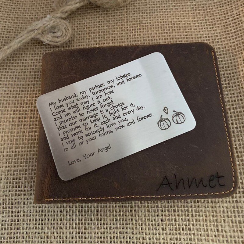 Custom Wallet Insert - Etsy