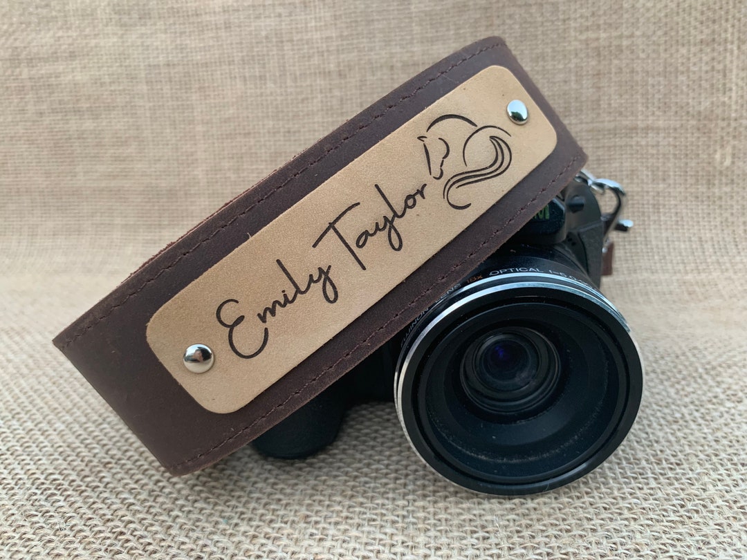 Personalized Leather Camera Strap Custom Photographer Valentine's Day ...