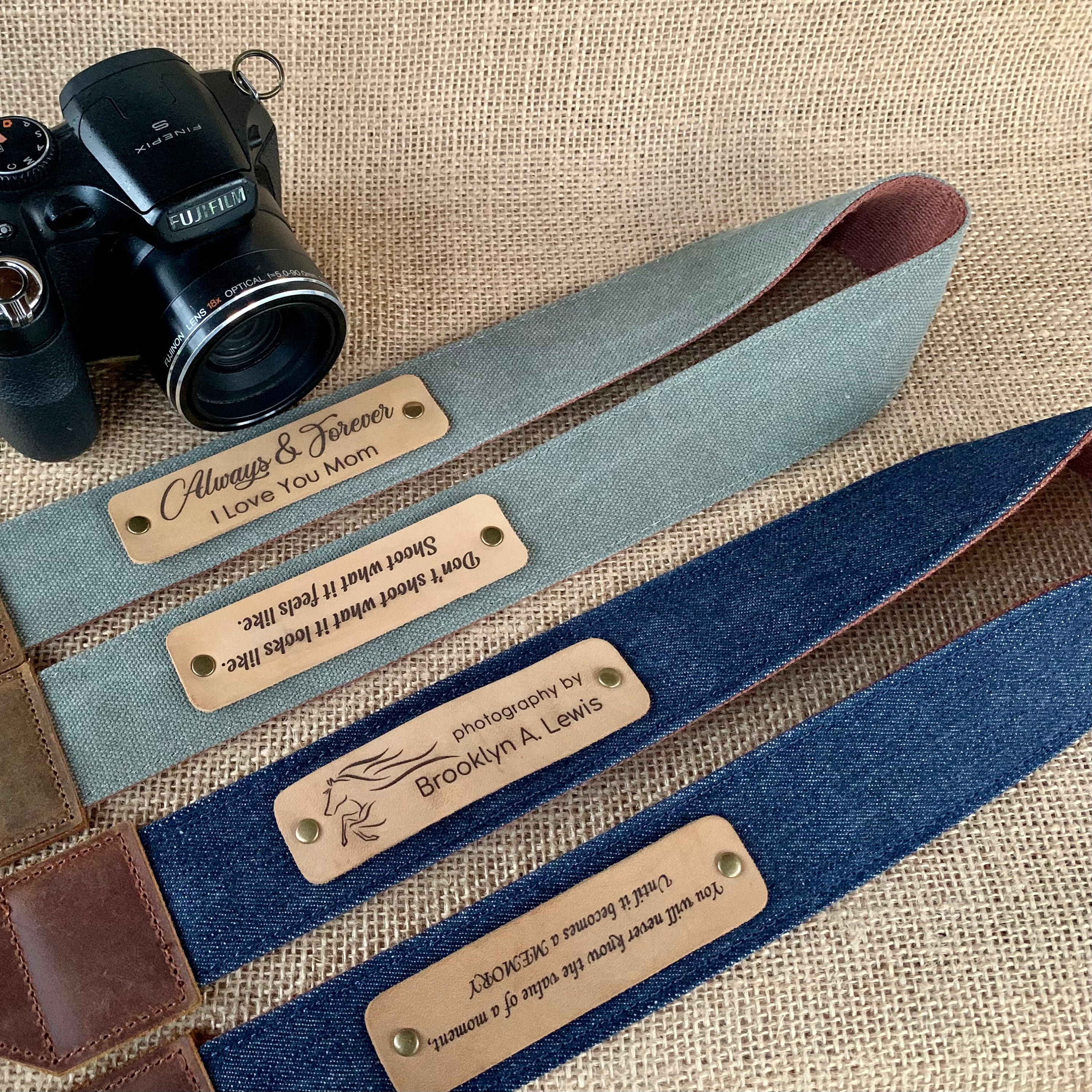 Personalized Leather Camera Strap, Custom Camera Strap Photographer ...