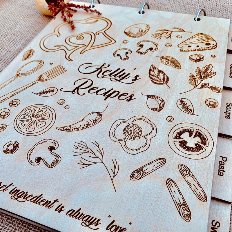 Handmade Recipe Book - Etsy