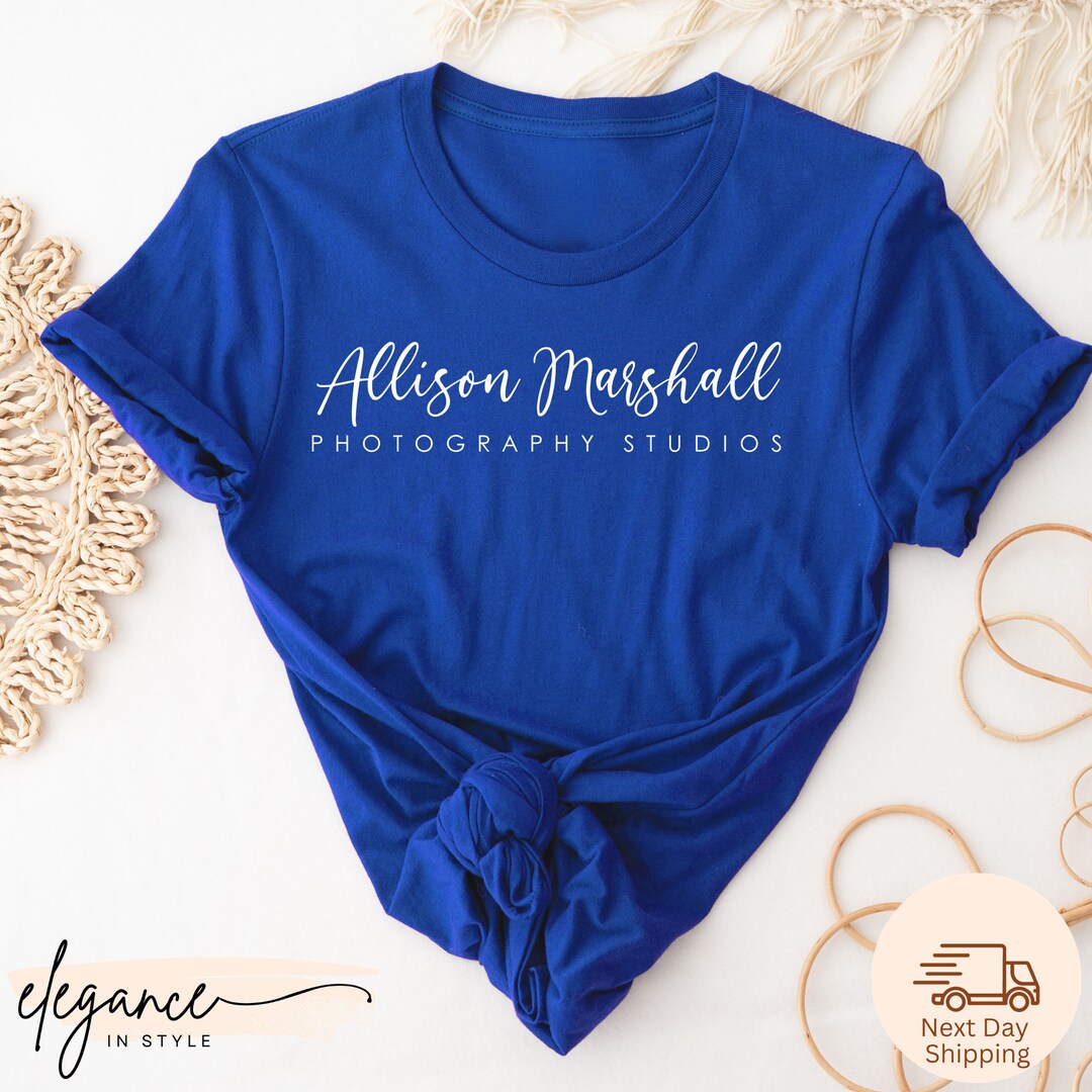Custom Photography Studio Logo T-shirt, Photographer Valentines Day ...