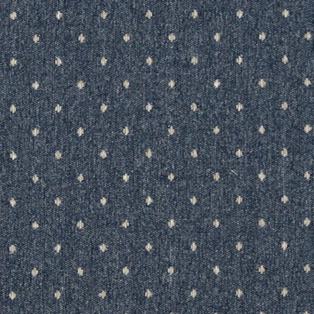 2.27 Yards) 70% OFF Soft Denim Color Polka Dot Fabric / Fabric Sale ...
