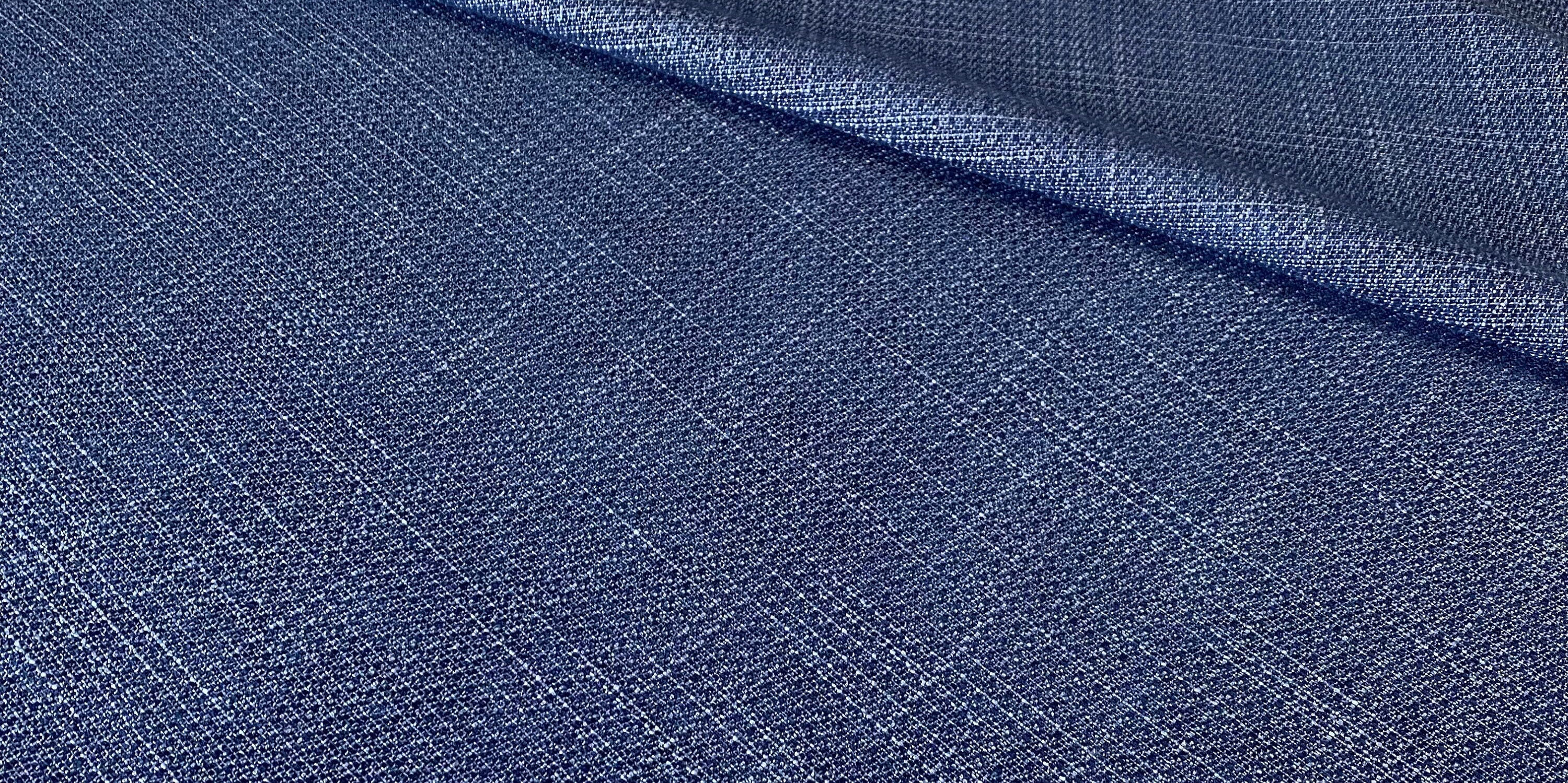 1.72 Yards) 53% off Blue Woven Fabric / Heavy-duty / Upholstery ...