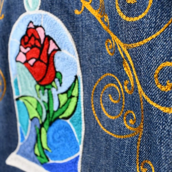 Beauty and the Beast Denim Jacket for Women - Etsy